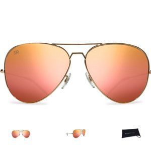 Shady Rays | Accessories | Shady Rays Aviator Rose Gold Polarized ...